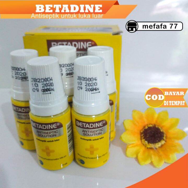 Betadine Solution Antiseptic 5ml Obat Antiseptic Untuk Luka Betadine Antiseptik Betadine ...