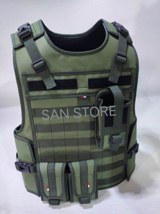 Rompi anti angin hijau army lengkap | Lazada Indonesia