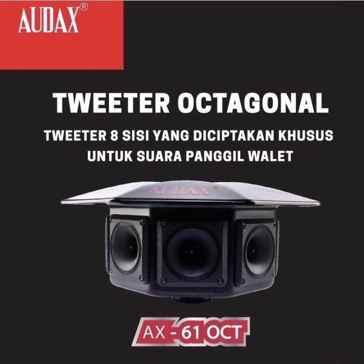 HEXAGONAL AUDAX 8 Penjuru / Tweeter Audax AX-61 Oktagonal / 8 Penjuru / Arah Original buatan ...