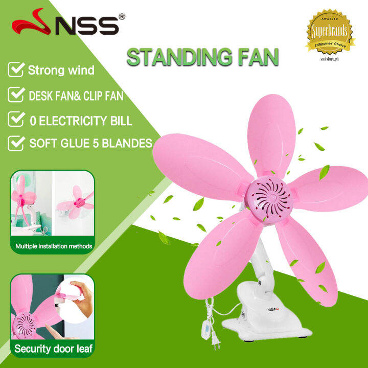 NSS Portable Clip Fan 5 Blades Blends Durable For Home Office Market ...