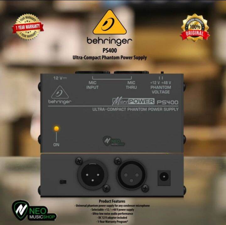 Behringer PS400 Ultra Compact phantom power supply | Lazada Indonesia
