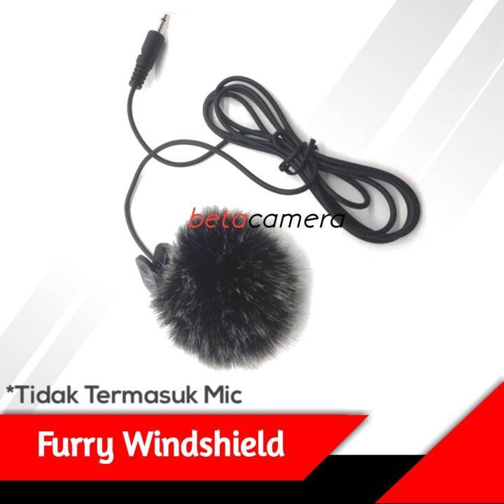Furry WindShield Deadcat Bulu Cover Clip on Mic Universal Microphone ...