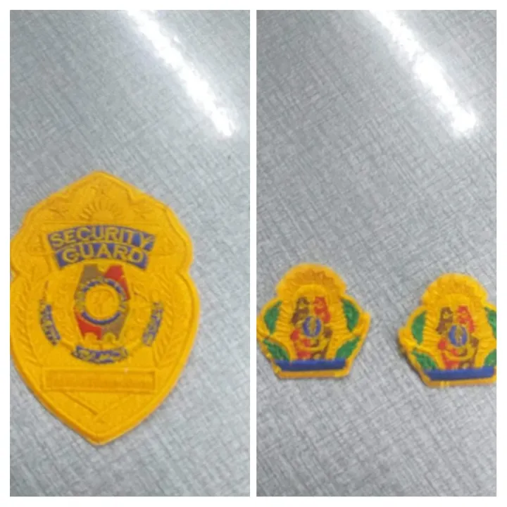 SECURITY GUARD BADGE / COLLAR PIN PATCHES | Lazada PH