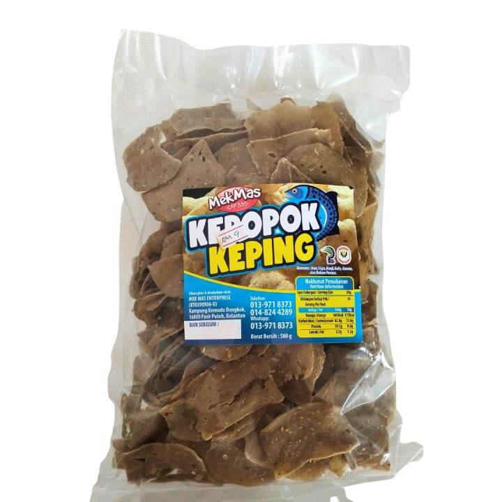Keropok keping ikan tamban mek mas kelantan 500g | Lazada