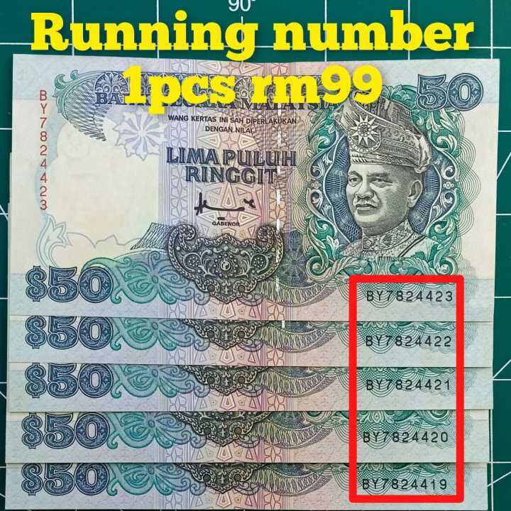 RM500 siri 7 duit kertas RM50 duit kertas lama duit syiling lama duit lama barang antik barang ...