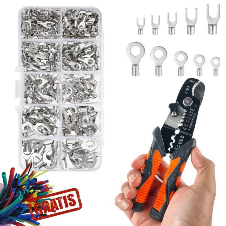 Set Lengkap 340 in 1 Tang Terminal Crimp Skun Garpu Ring Y O Tang ...
