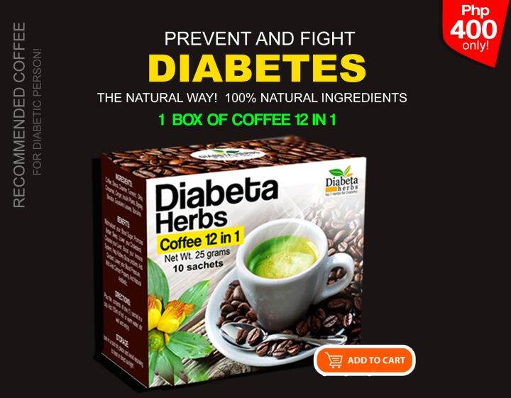Diabeta Herbs 12 in 1 Coffee Herbal (1 Box) 400 Pesos only! | Lazada PH