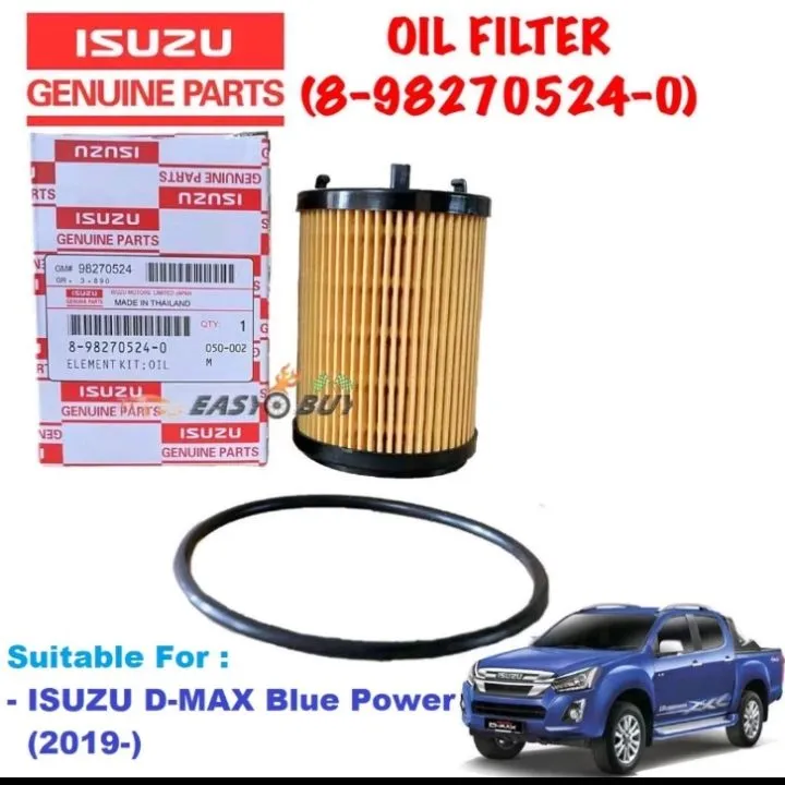 OIL FILTER ISUZU D-MAX 1.9 DDI 2019-2021 (BLUE POWER)/(8-98270524-0) | Lazada