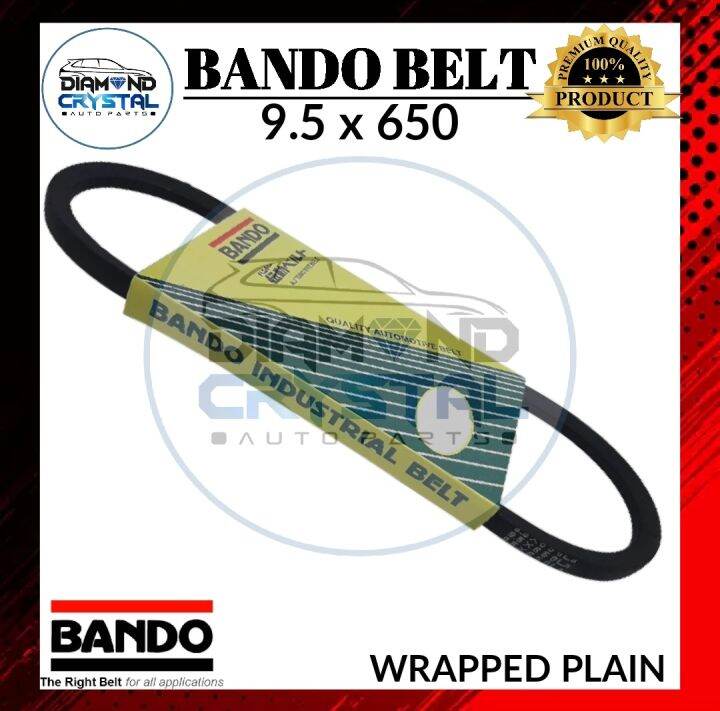 BANDO FAN BELT 9.5 x 650 WRAPPED PLAIN "BANDO ORIGINAL JAPAN" | Lazada PH