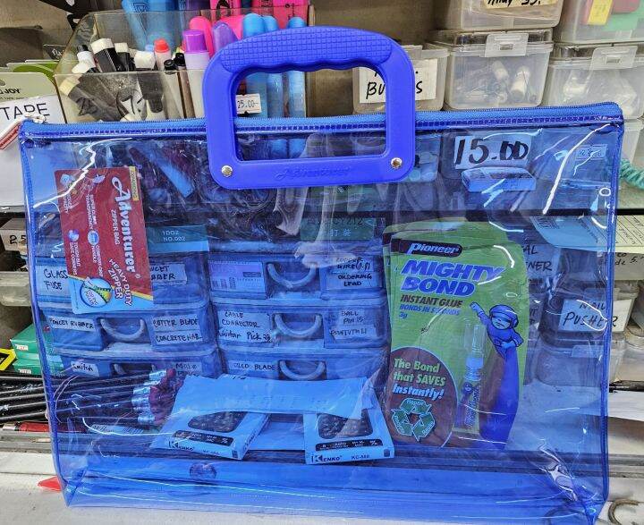 Plastic Envelop expanded with handle (blue) Long | Lazada PH