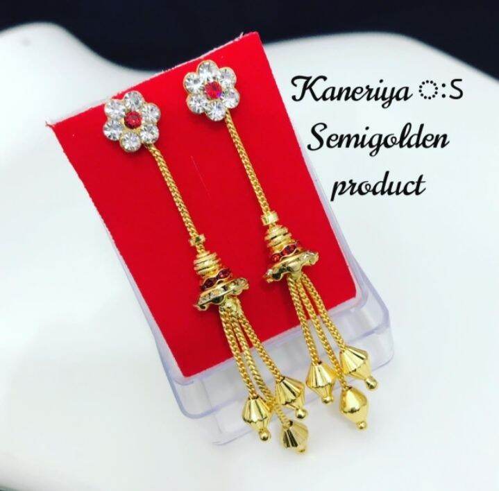 GOLD PLATED EARRING SKRU TYPE SET 1 | Lazada