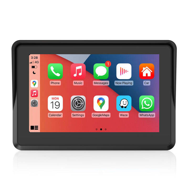 Q5S รถจักรยานยนต์แบบไร้สาย Apple Carplay แอนดรอยด์หน้าจออัตโนมัติ IPX7แสดงผลอุปกรณ์นำทาง GPS แบบ ...