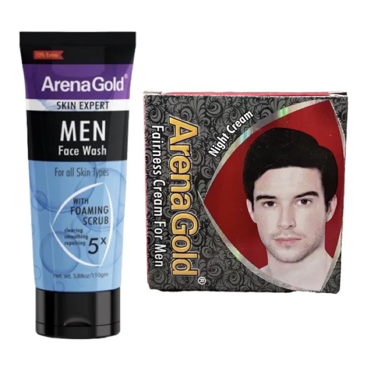 Arena Gold Men Combo Cream + Facewash 💯 Original Readystock | Lazada