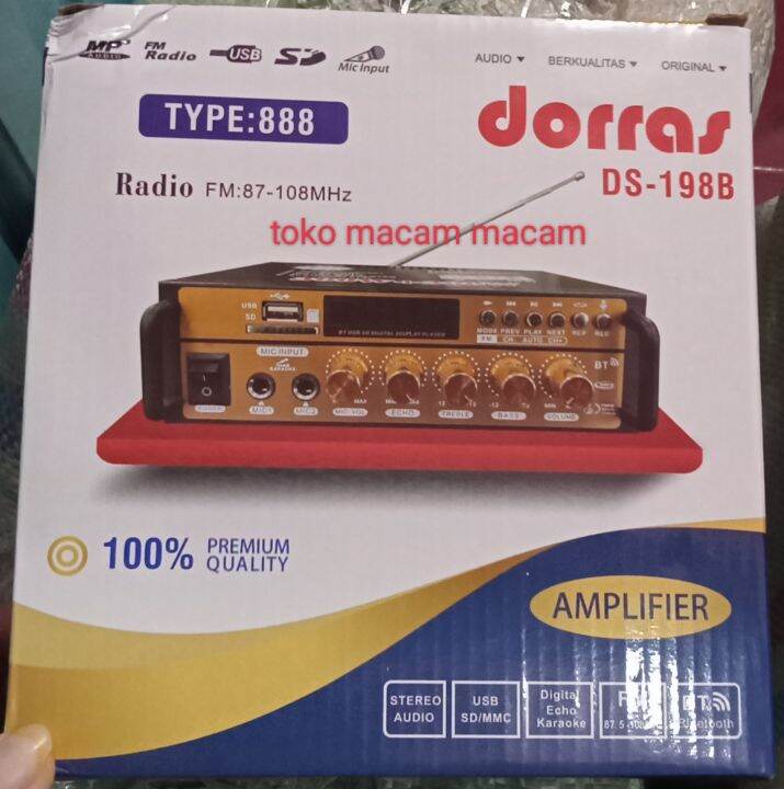 amplifier bluetooth dorras DS 198 B | Lazada Indonesia