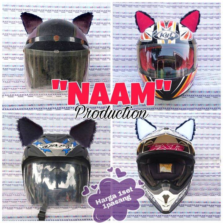 Kuping Kucing Helm Kuping Helm Kuping Helm Halfface Kuping Helm ...