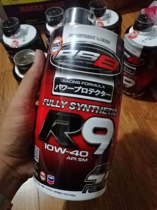 RS8 Fully Synthetic R9 10w-40 API SM 4T Racing 1000ml(1Liter) | Lazada PH