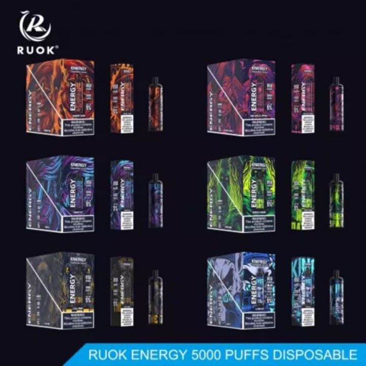 RUOK ENERGY RECHARGE Disposable 5000 Puffs - Legit 100% | Lazada PH