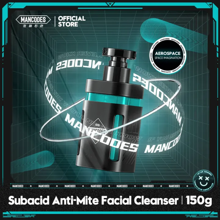 【OFFICIAL MY】Mancodes Subacid Anti-Mite Facial Cleanser (150g ...