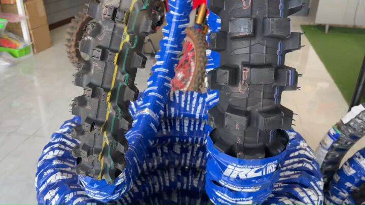 ยางวิบาก IRC ไออาซี รุ่น M5B EVO ดอกโหดๆ มี 3 ขนาด 120/80-18, 130/80-18 ...