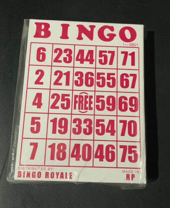 Bingo cards big numbers 100pcs good for senior citizen | Lazada PH