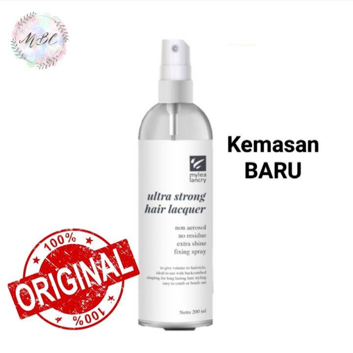 MYLEA Ultra Strong Hair Lacquer Hairspray Non Aerosol Hairspray 200ml ...