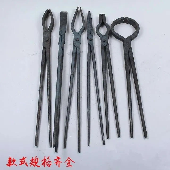 Tool Forging Crucible Aluminum Ingot Pliers Iron Clamp Tongs Blacksmith ...