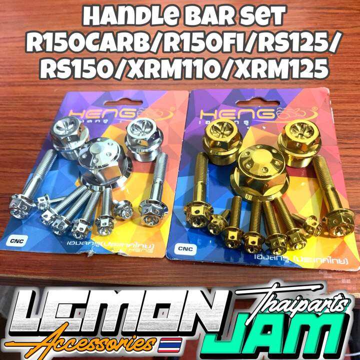 HENG HANDLE BAR SET ( R150 carb / fi , RS125 , XRM 125 , RS 150 , XRM ...