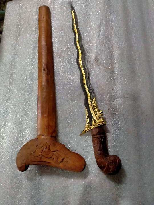 PAMOR KRIS NAGA SASRA KUNINGAN Panjang 40 Cm | Lazada Indonesia