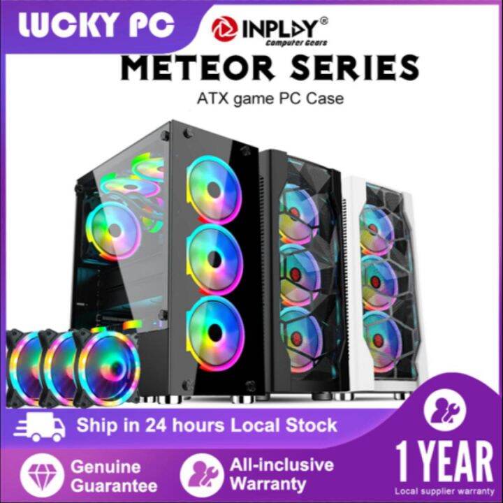 [PC CASE WITH FAN] INPLAY Gaming Case Desktop Case/Beautiful/Durable ...