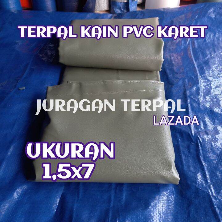 terpal kain cv tentara pvc karet ukuran 1,5x7 | Lazada Indonesia