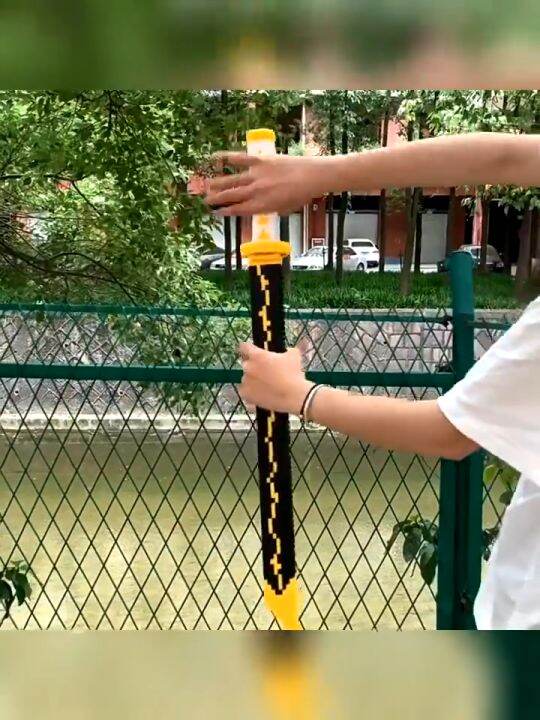 Assembled Building Block Knife，Brick Sword Is Compatible Tandem Puzzle ...