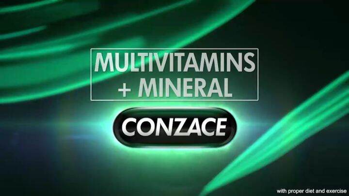 Unilab Conzace Multivitamins 100 Capsules - For Stronger Immunity and ...