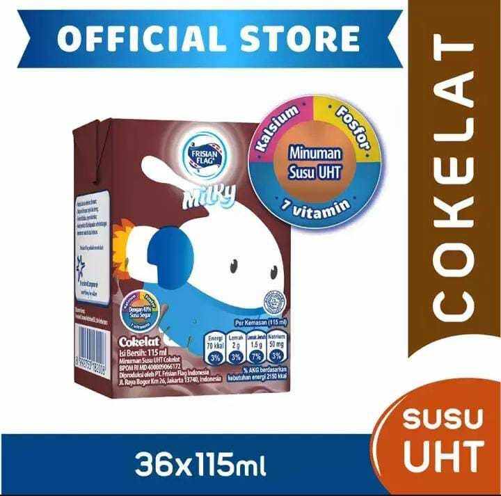 susu UHT Frisian Flag 115ml isi 36 pcs (sesuai stok) | Lazada Indonesia