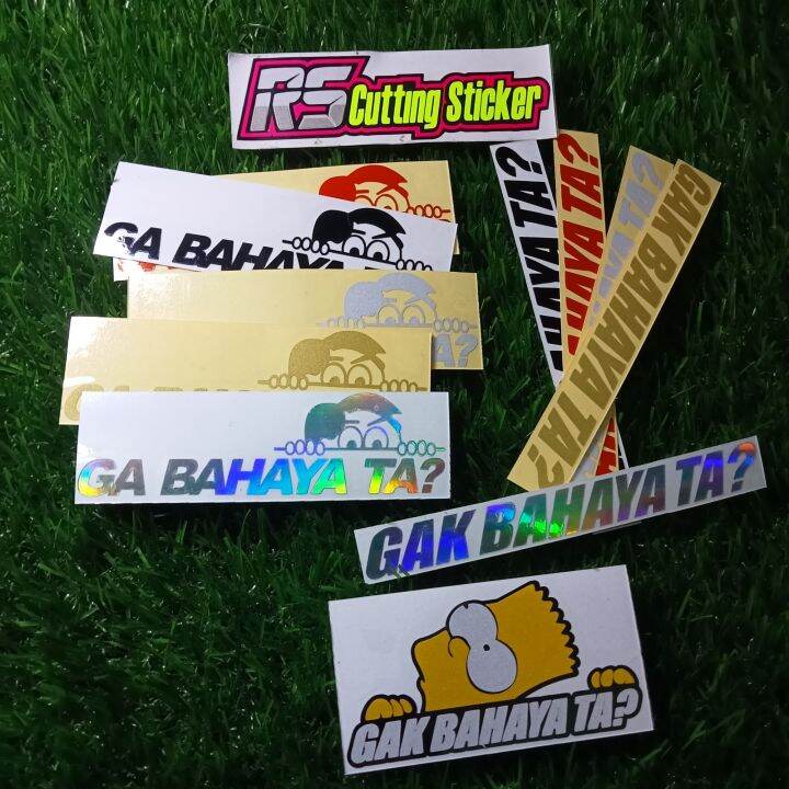 sticker gak bahaya ta? sticker cutting | Lazada Indonesia