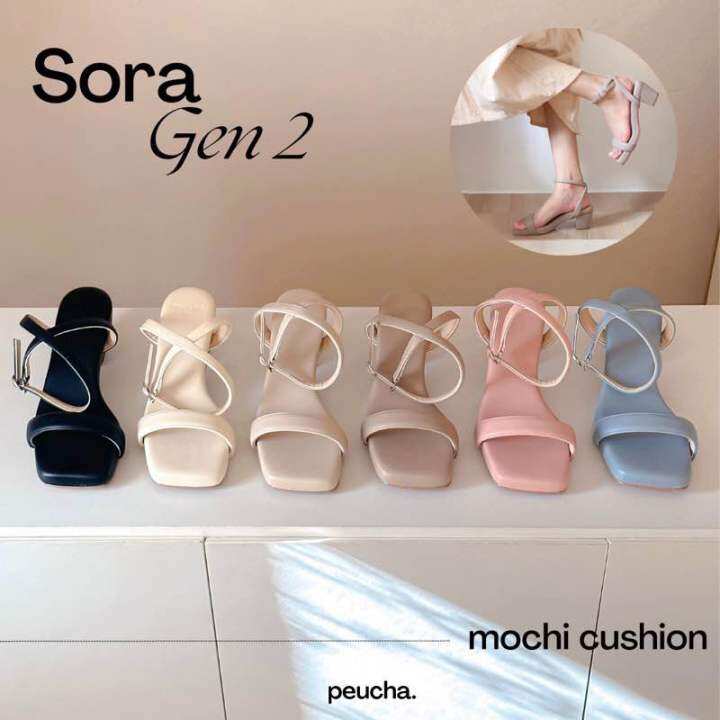 (ไซส์ปกติ) Sora Gen 2 Mochi Cushion รองเท้าส้นสูง พื้นนุ่มแน่น | Lazada.co.th