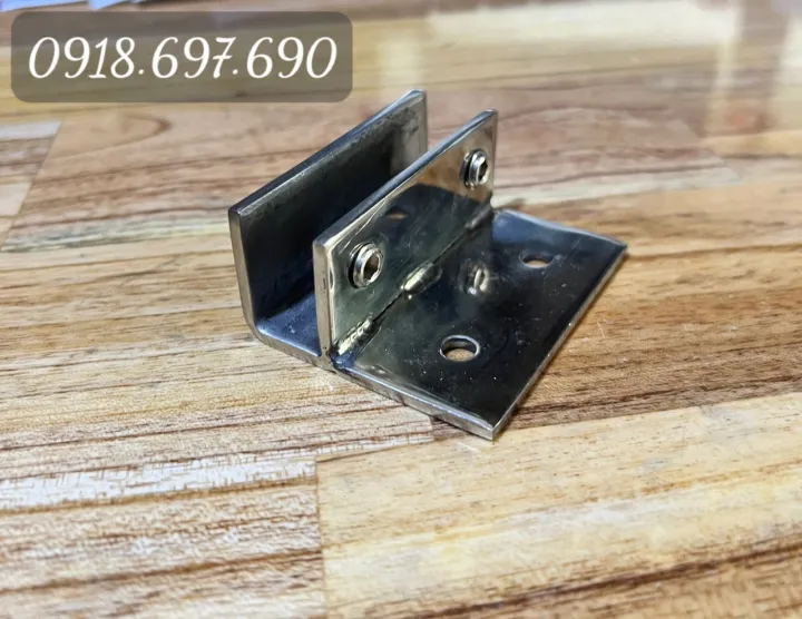 Pát a F inox bắt kệ - làm định vị cửa lùa kính cao cấp inox 304 | Lazada.vn