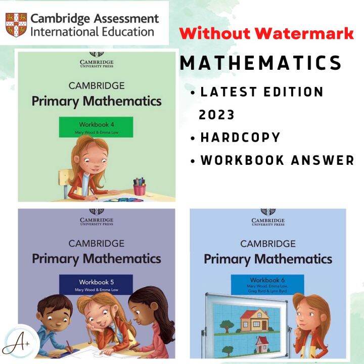 [Hardcopy]Latest 2023 Cambridge Primary Mathematics Workbook Book 4/5/6 ...