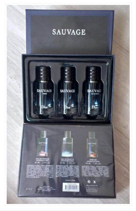 Dior Sauvage set 3 x 30ml EDT EDP PARFUM Legit Scent | Lazada PH