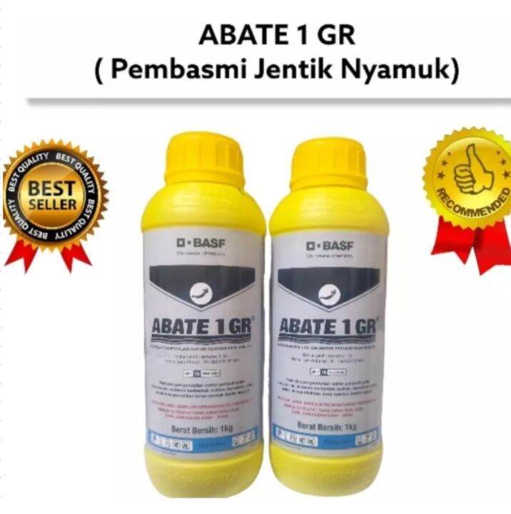 ABATE 1GR (Obat Pembasmi Jentik /Larva nyamuk) BASF-Botol 1kg | Lazada ...