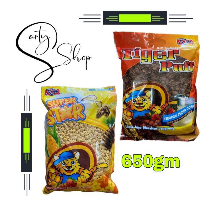 Rico Tiger (Choco-Puff/SuperStar) 650gm | Lazada