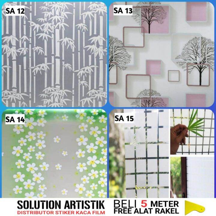 Stiker Sunblast Motif Dekorasi Kaca Rumah Dan Gedung | Lazada Indonesia