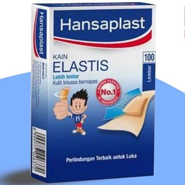 Hansaplast Plester Isi 100 Lembar Plester Kain Elastis Untuk Menutup ...