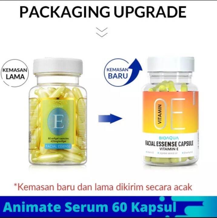 【BPOM】BIOAQUA VITAMIN serum wajah Facial Essense BIOAQUA isi 60 kapsul ...