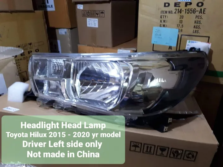 Headlight Head Lamp Toyota Hilux 2015 - 2020 yr model Driver Left side ...