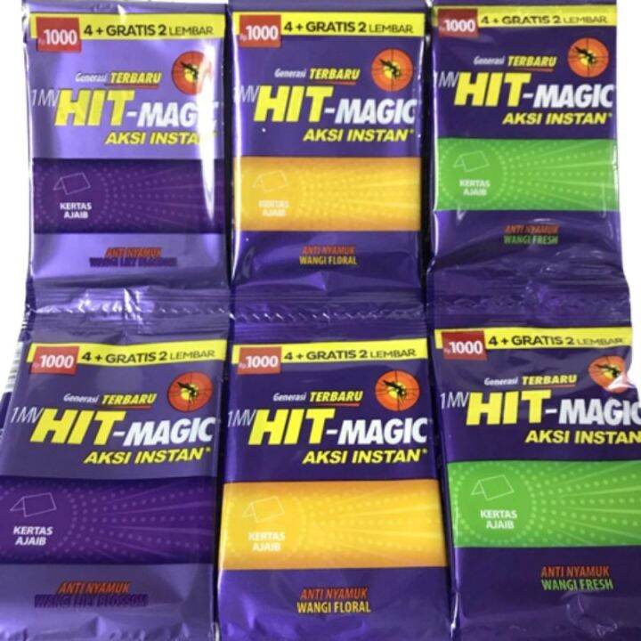 Hit Magic Aksi Instant Renceng 12 Sachet / Obat Nyamuk Bakar Kertas ...