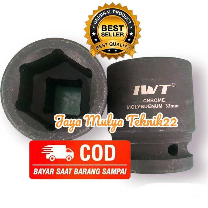 Mata sock impact 32 mm 3/4 inch iwt japan / alat bengkel | Lazada Indonesia