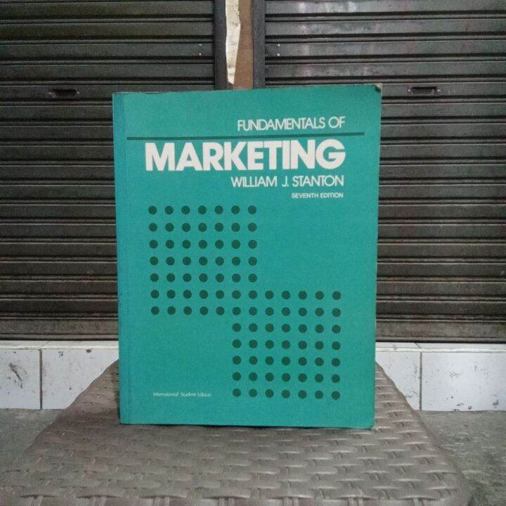 fundamentals of marketing - william j stanton 7 edition | Lazada Indonesia
