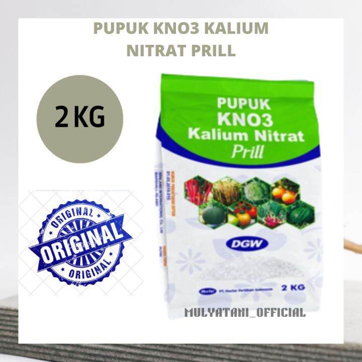 Pupuk KNO3 Kalium Nitrat Prill DGW Kemasan 2 KG Original Kemasan Pabrik ...