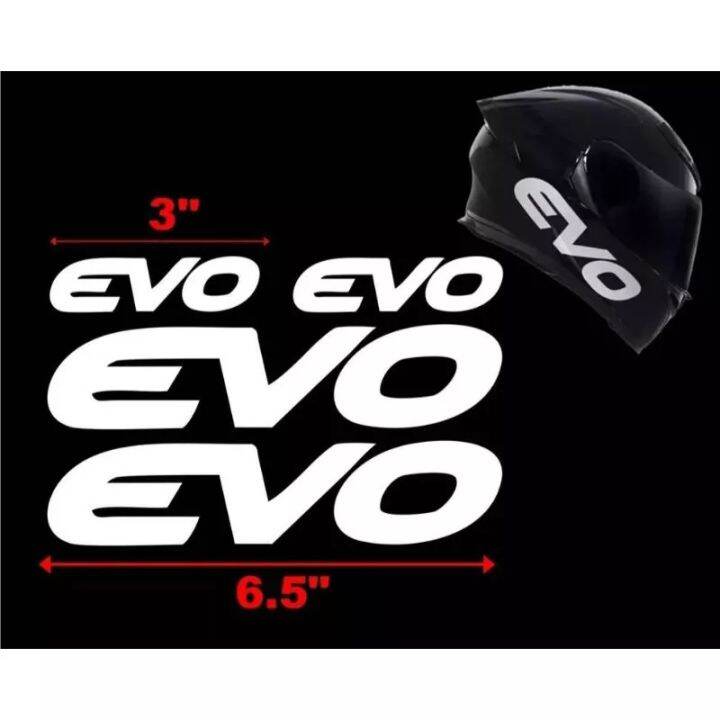 EVO helmet sticker set machine cut standard size waterproof | Lazada PH