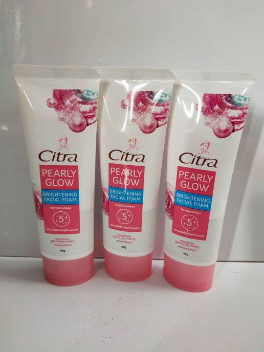 Citra Facial Foam 3 x 50g(3 Produks) Pearly Glow | Lazada Indonesia
